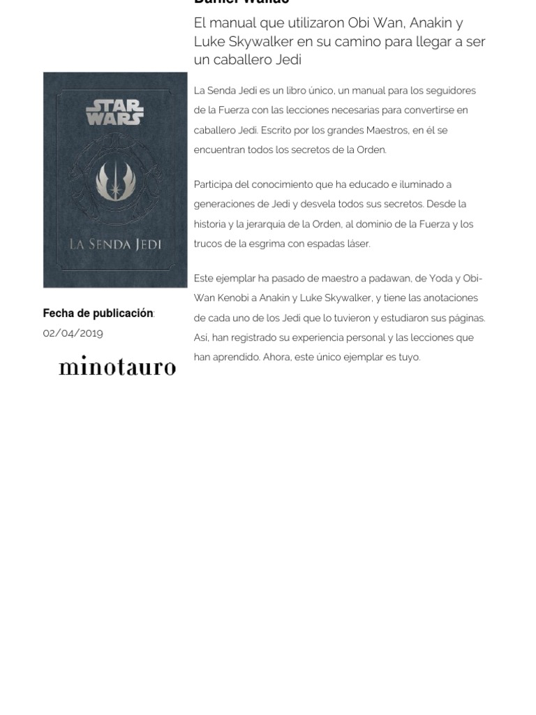 Star Wars La Senda Jedi | PDF