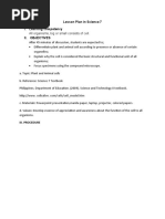 A Detailed Lesson Plan in Science For Grade 7 - Cells | PDF ...