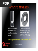 How To Use and How To Order NPT and NPTF Gages | PDF | Pipe (Fluid ...