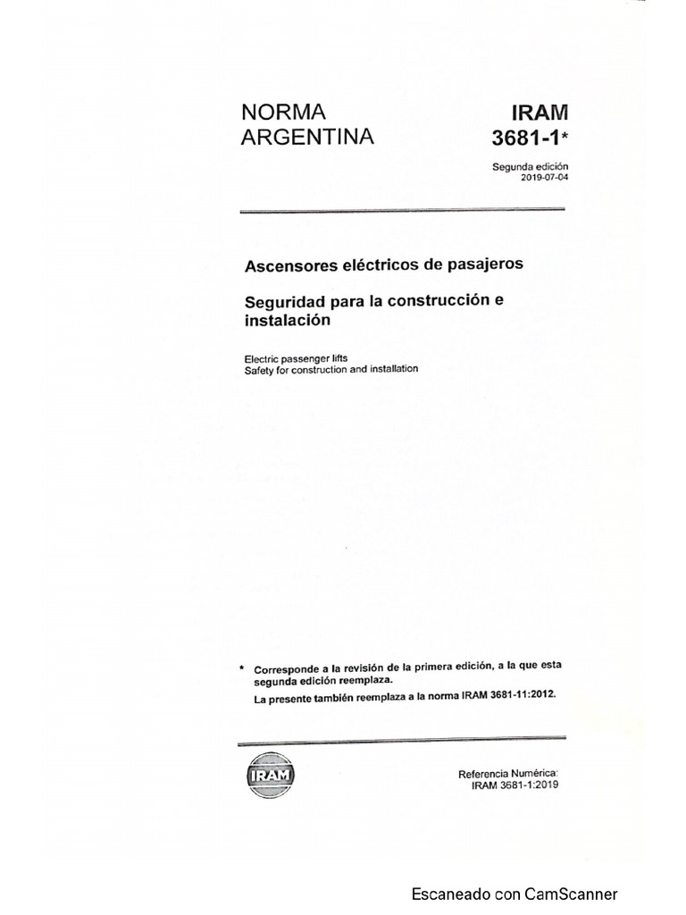 Norma Iram 3681-1. 2019 | PDF