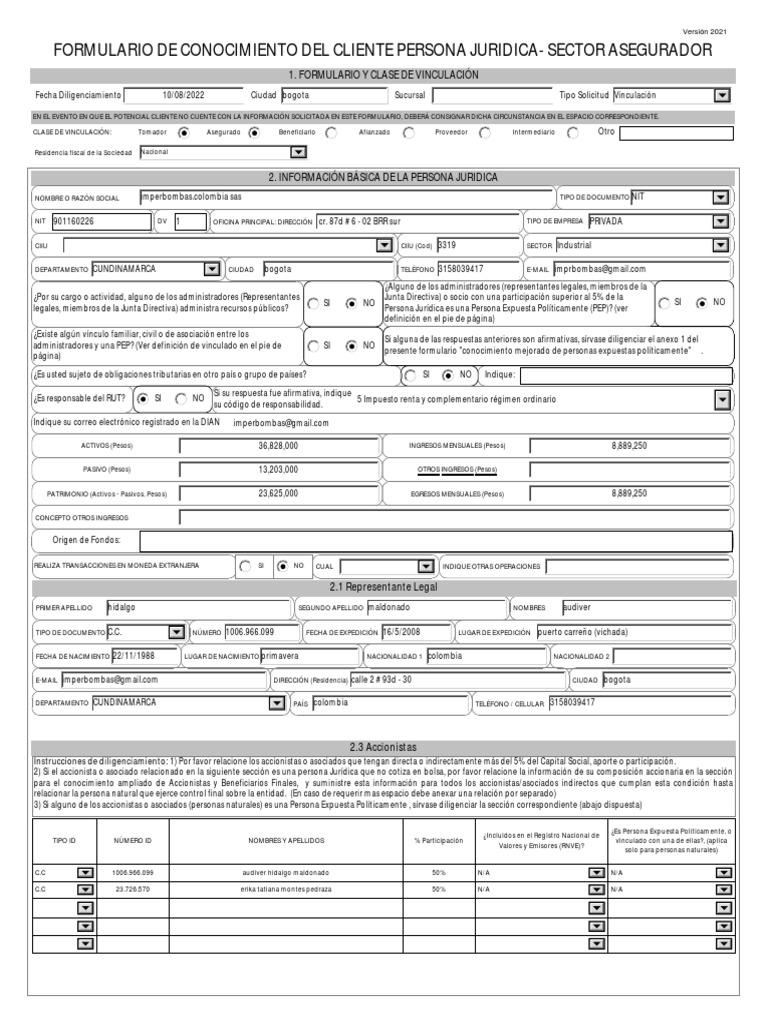 SARLAFT PERSONA JURÍDICA FASECOLDA (1) Polisas | PDF | Seguro | Reaseguro