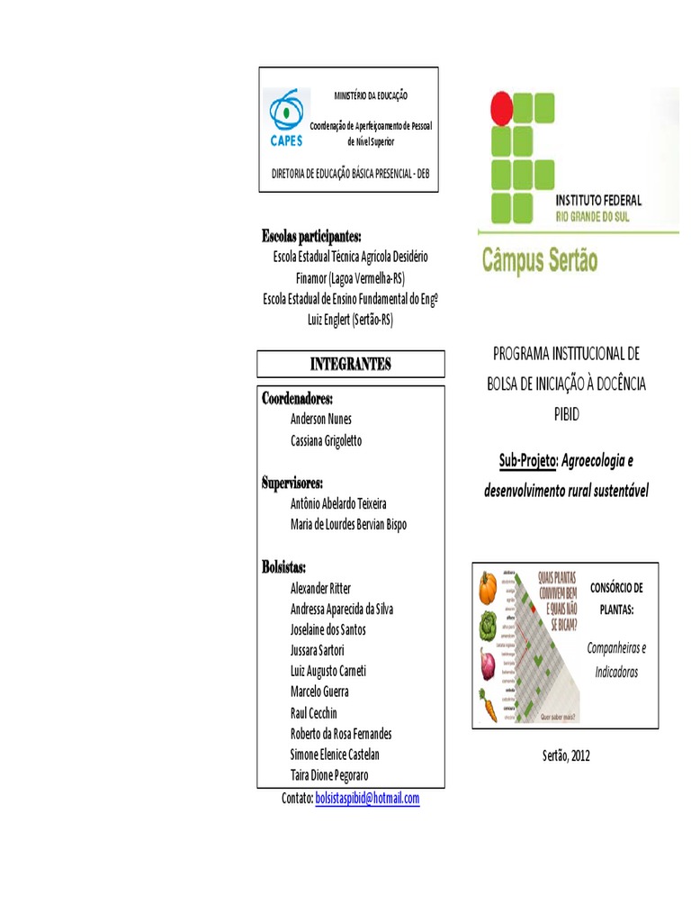 Plantas Companheiras e Antagonicas | PDF | Agricultura | Culinária vegana
