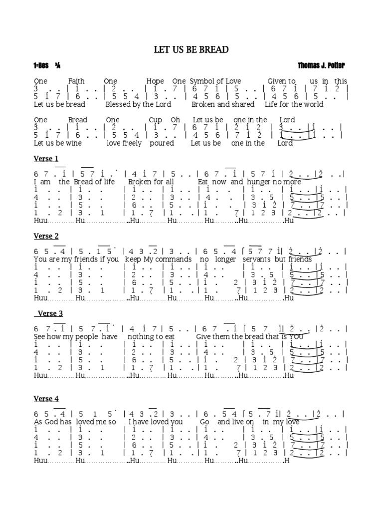 Let Us Be Bread | PDF | Worship
