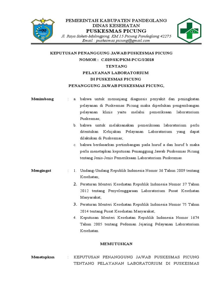 C.019 8.1.1. Ep 1 (Jenis-Jenis Pemeriksaan Laboratorium) FIX | PDF | Pengembangan Diri | Sains ...