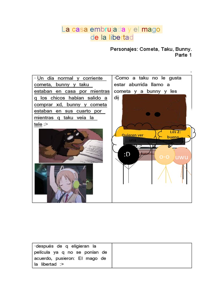 Comic de La Casa Embrujada Uwu | PDF