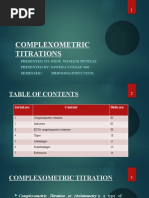 Complexometric Titration | PDF | Coordination Complex | Chemistry
