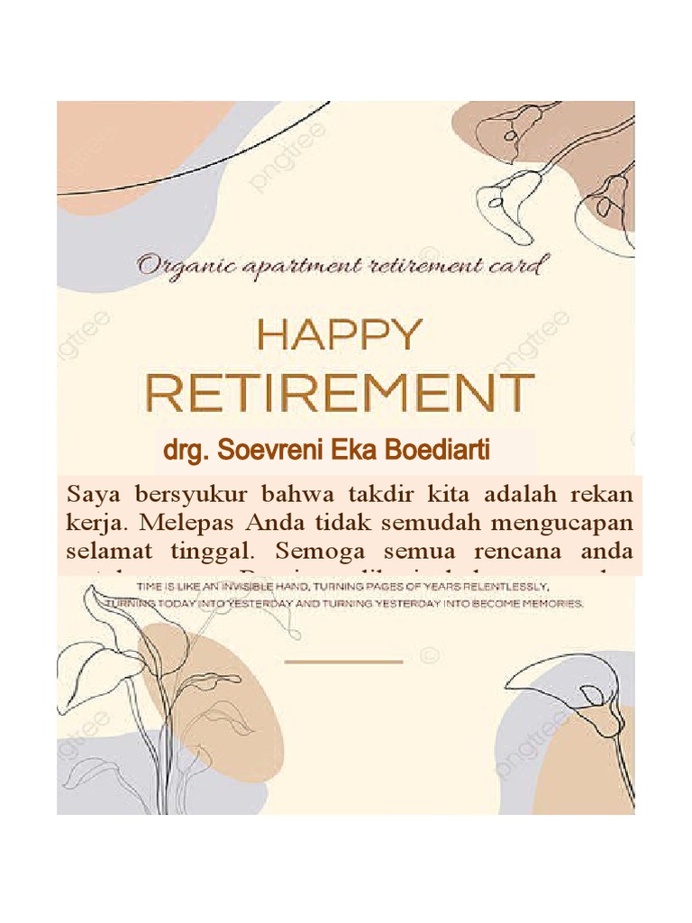 Ucapan Pensiun | PDF