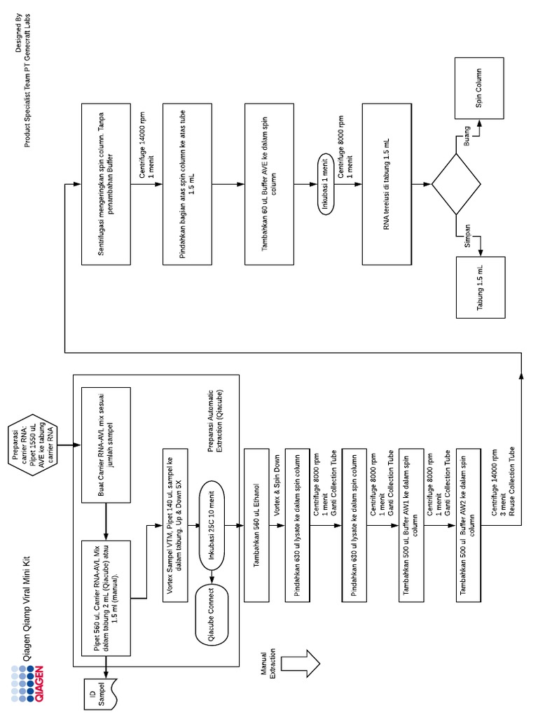 Flowchart Qiamp Viral Rna Mini Kit | PDF