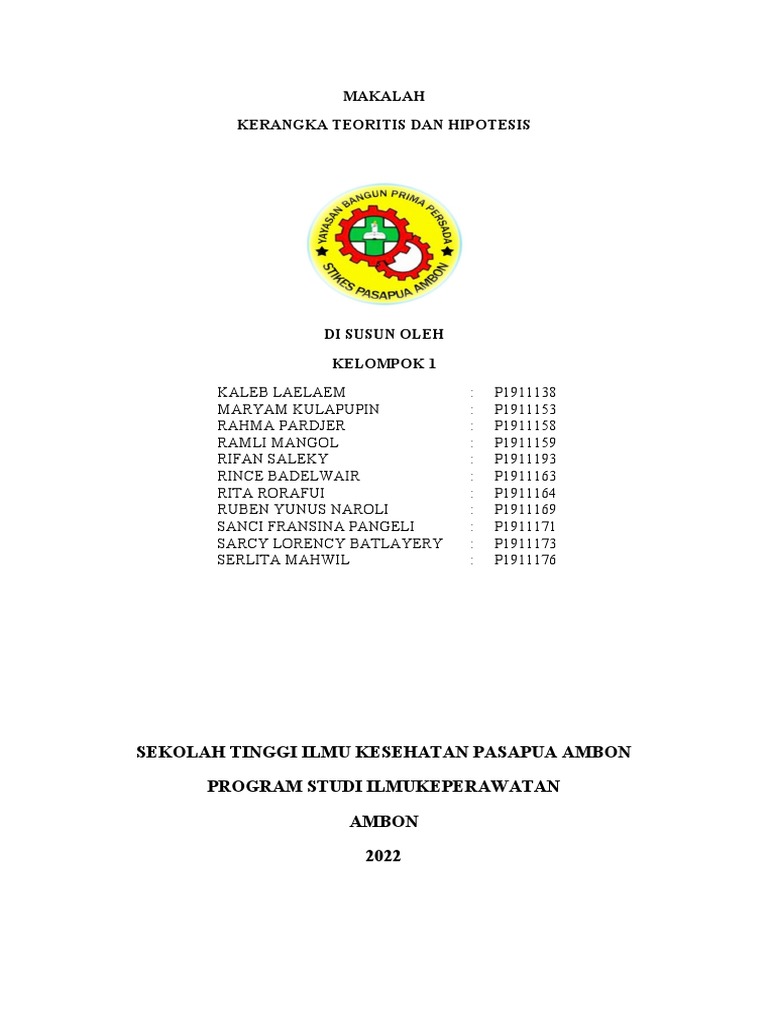 Kerangka Teoritis dan Hipotesis Penelitian | PDF