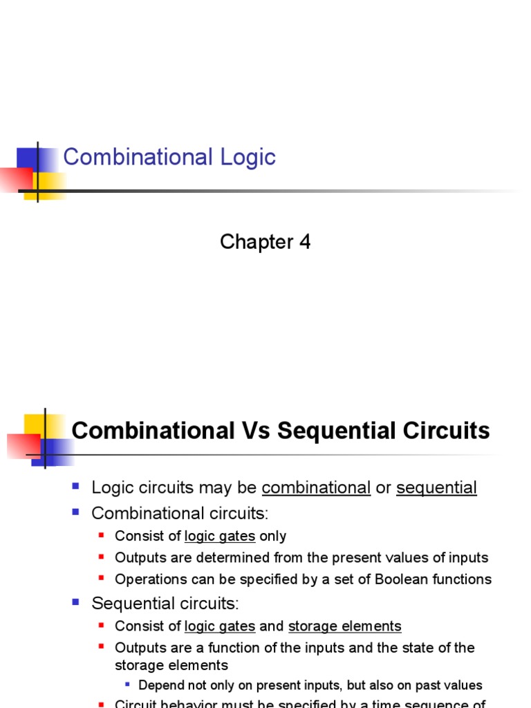 Introduction - Combinational Logic | PDF | Logic Gate | Digital Electronics