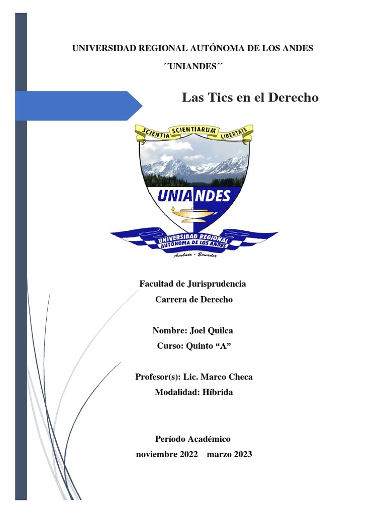 Las Tics En El Derecho Informe Pdf Red Mundial Internet Y Web