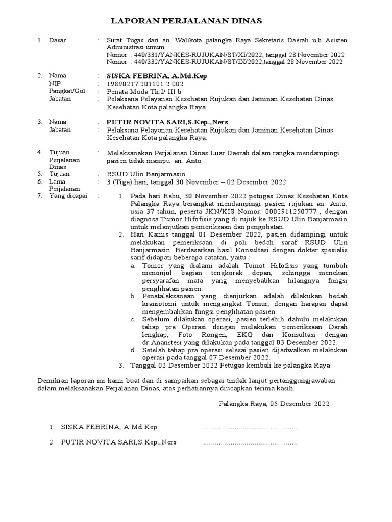 Laporan Perjadin | PDF