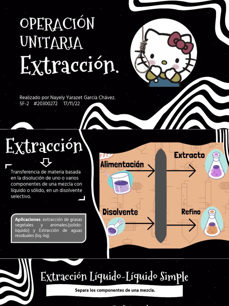 Extracción - Operación Unitaria de Apoyo y Guía Básica | PDF | Solvente ...