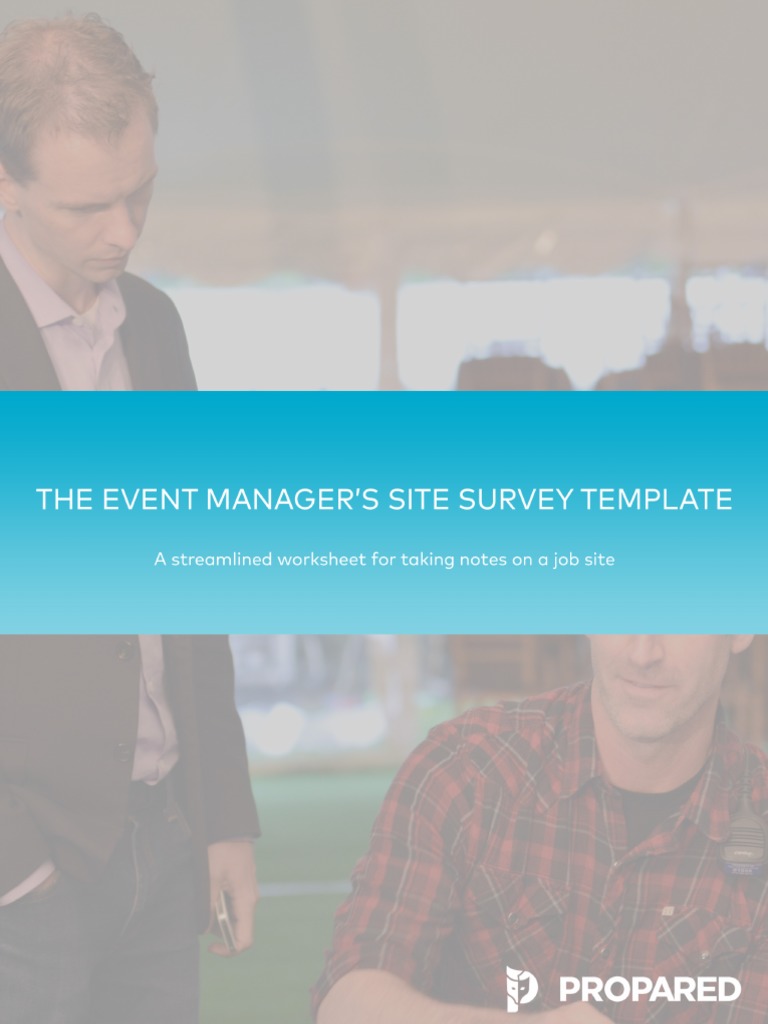 Site survey form template for event planning | PDF
