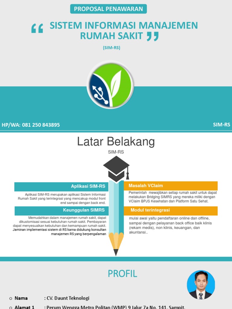 Proposal SIM RS 2022 | PDF | Bisnis | Pengelolaan Keuangan & Uang