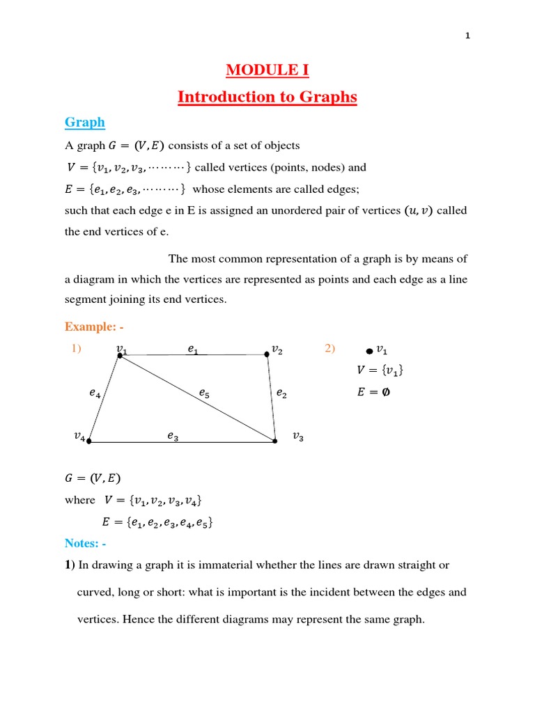 Module 1 | Download Free PDF | Vertex (Graph Theory) | Mathematical Relations