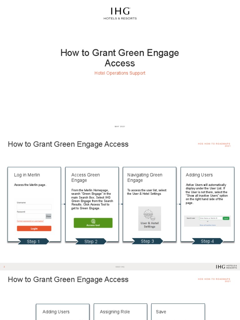 How To Grant Green Engage Access | PDF | Cyberspace | Internet