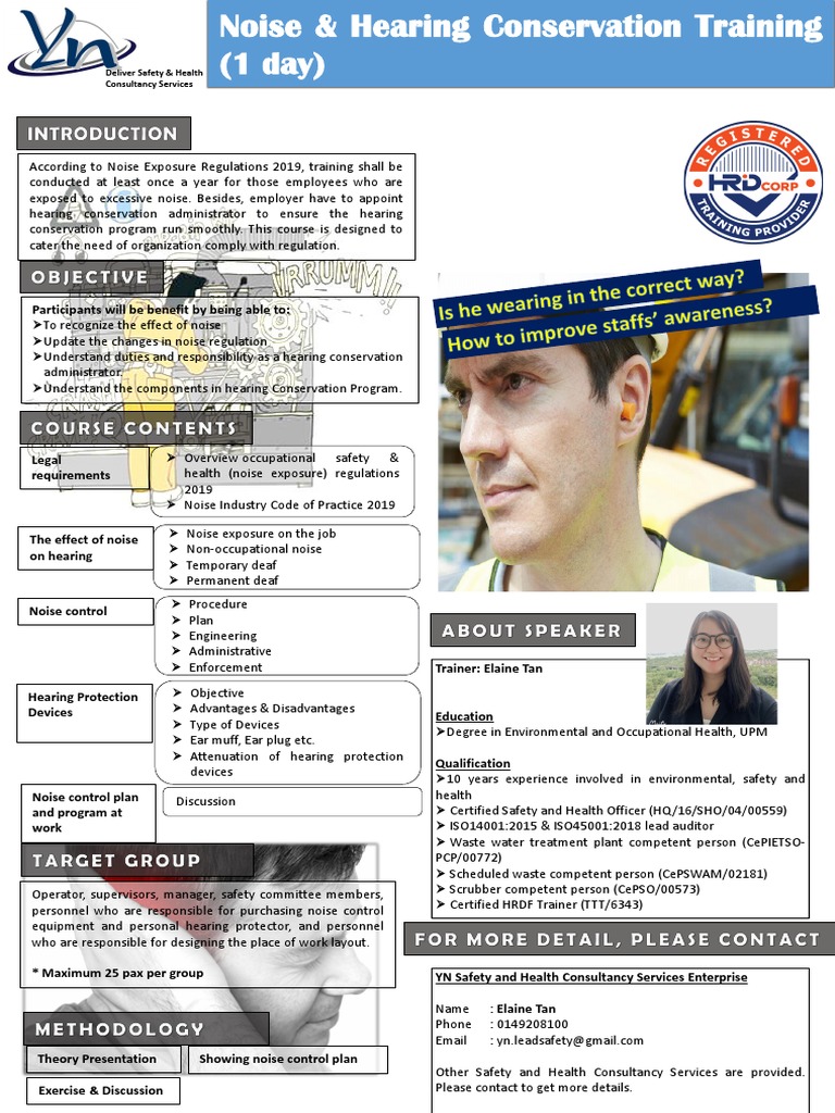 Noise and Hearing Conservation Training | PDF | Occupational Safety And ...