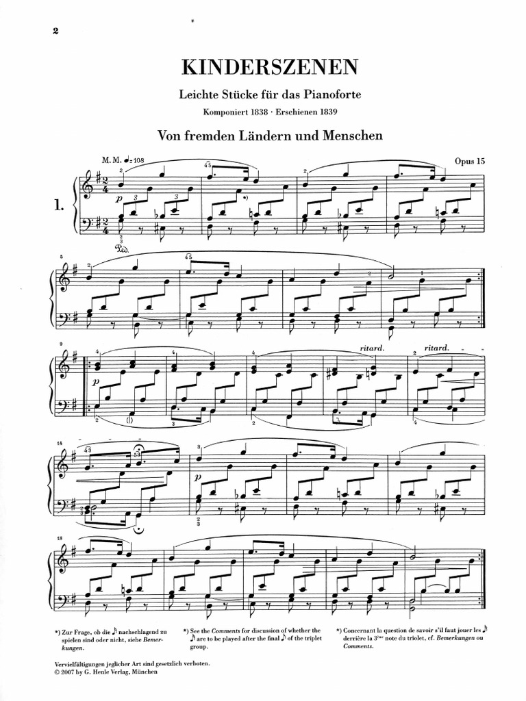 Kinderszenen Op 15 | PDF