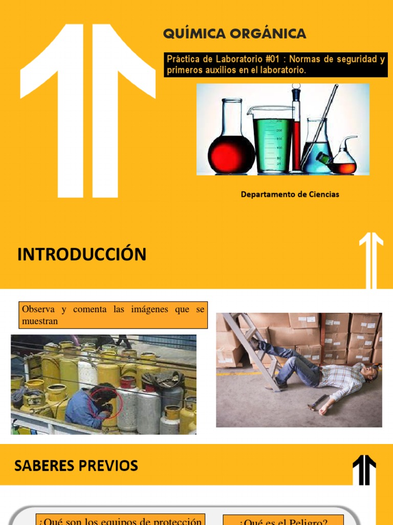 Práctica Nº01 - Normas de Seguridad y Primeros Auxilios en El Laboratorio | Descargar gratis PDF ...