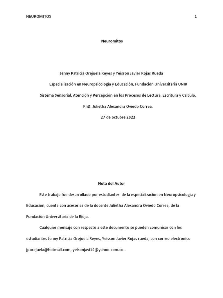 NEUROMITO | PDF