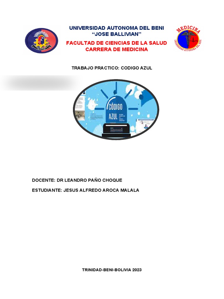 Codigo Azul | PDF | Reanimación cardiopulmonar | Paro cardíaco