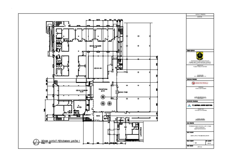 As Built Drawing Catatan: Pembangunan Gedung Loby Utama Rsud Cibinong ...