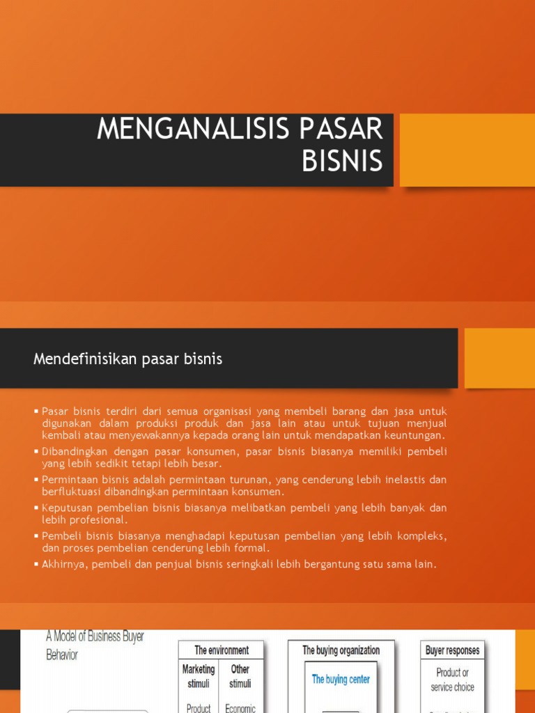 Analisis Pasar Bisnis Translate | PDF