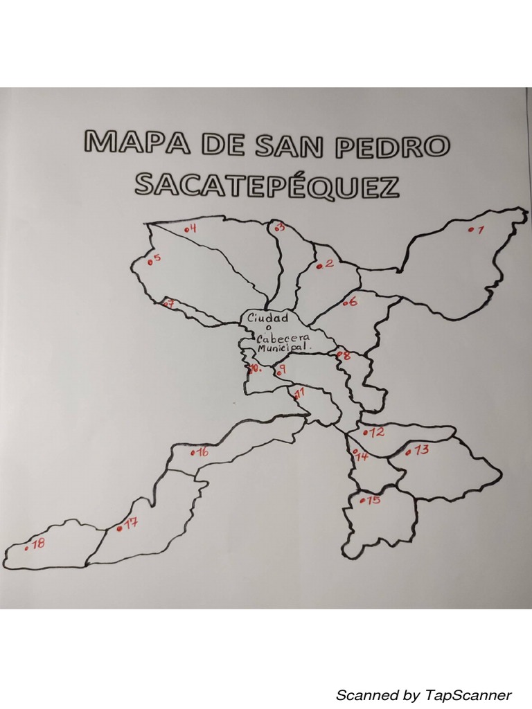 Mapa de San Pedro Sacatepéquez | PDF