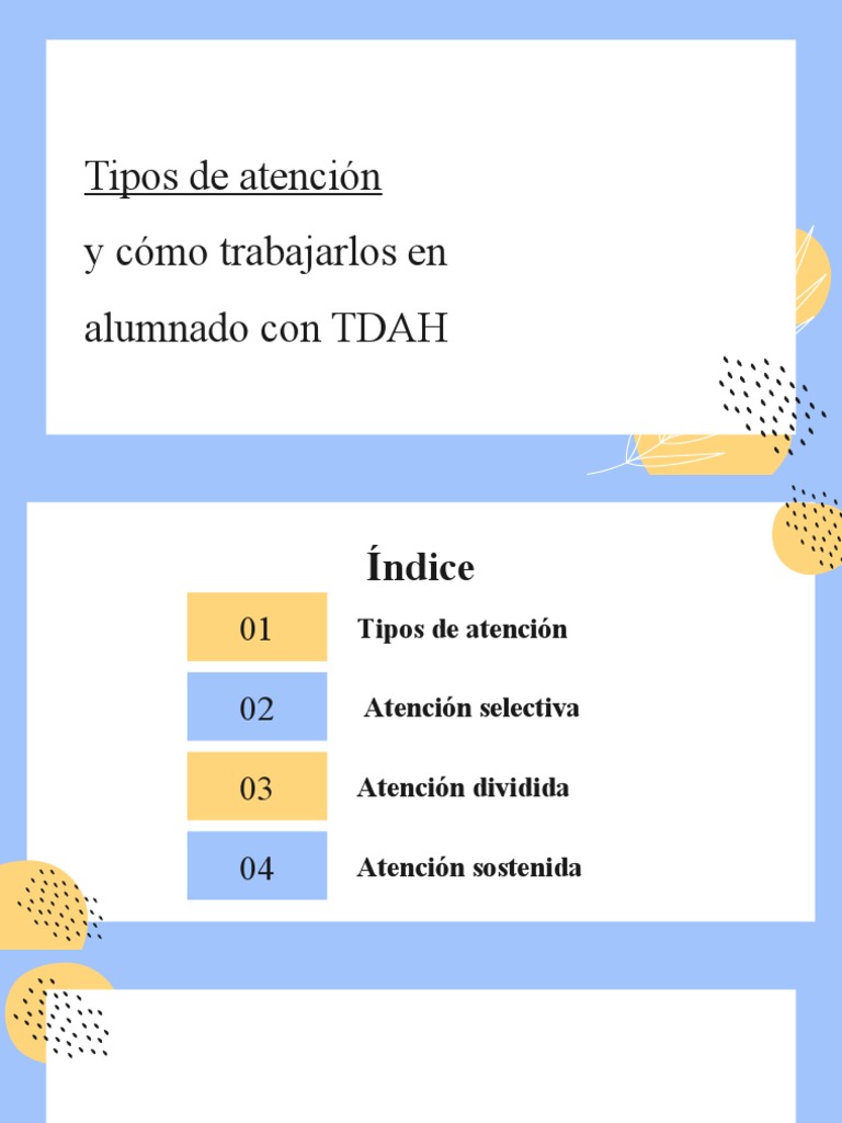 Types of Attention and How To Work On Them in Students With ADHD | PDF ...