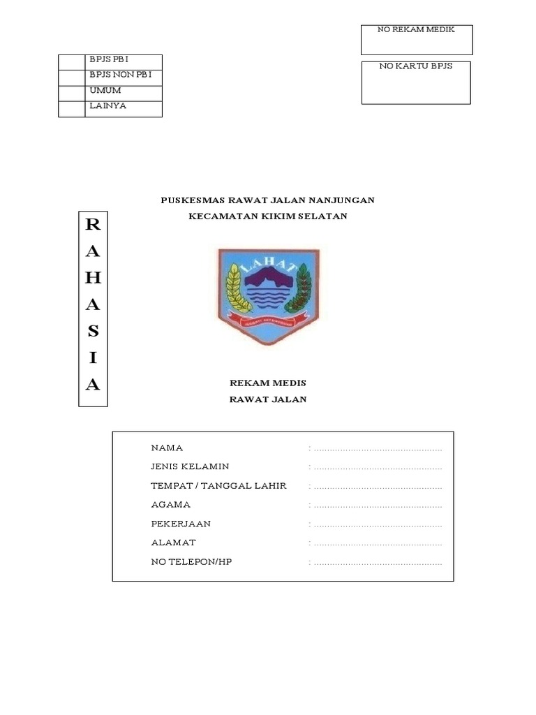 Contoh Status Pasien Rm Pdf