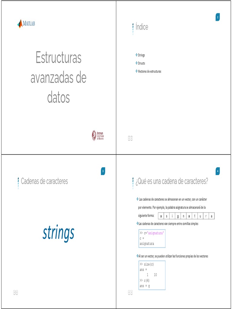 T09 Estructuras | PDF | Cadena (informática) | Ascii