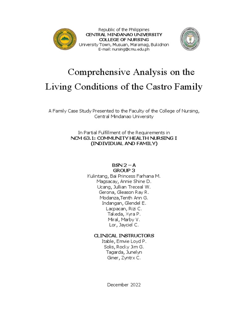 CHN Family Case Study From Marby - Almost Theredocx | PDF | Obesity | Malnutrition