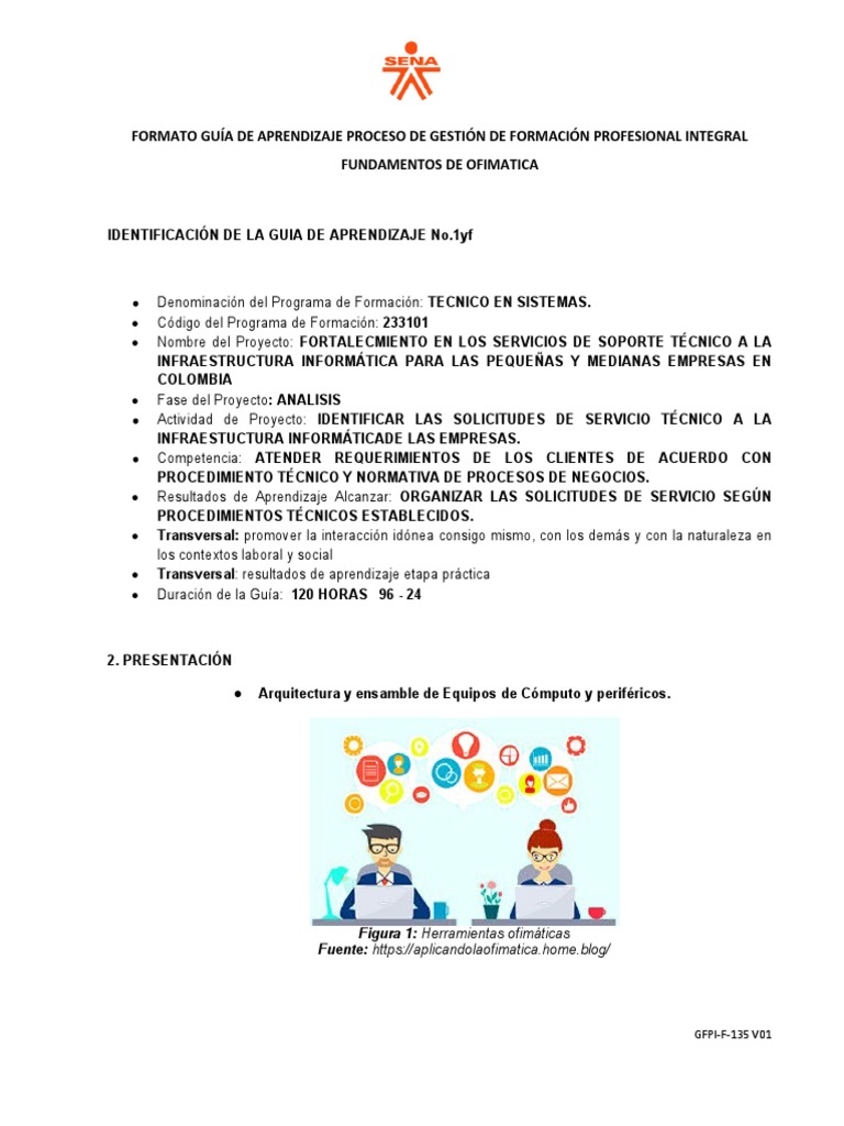 GUIA_1_FUNDAMENTOS_DE_OFIMÁTICA | PDF | Software de la aplicacion | Microsoft Office