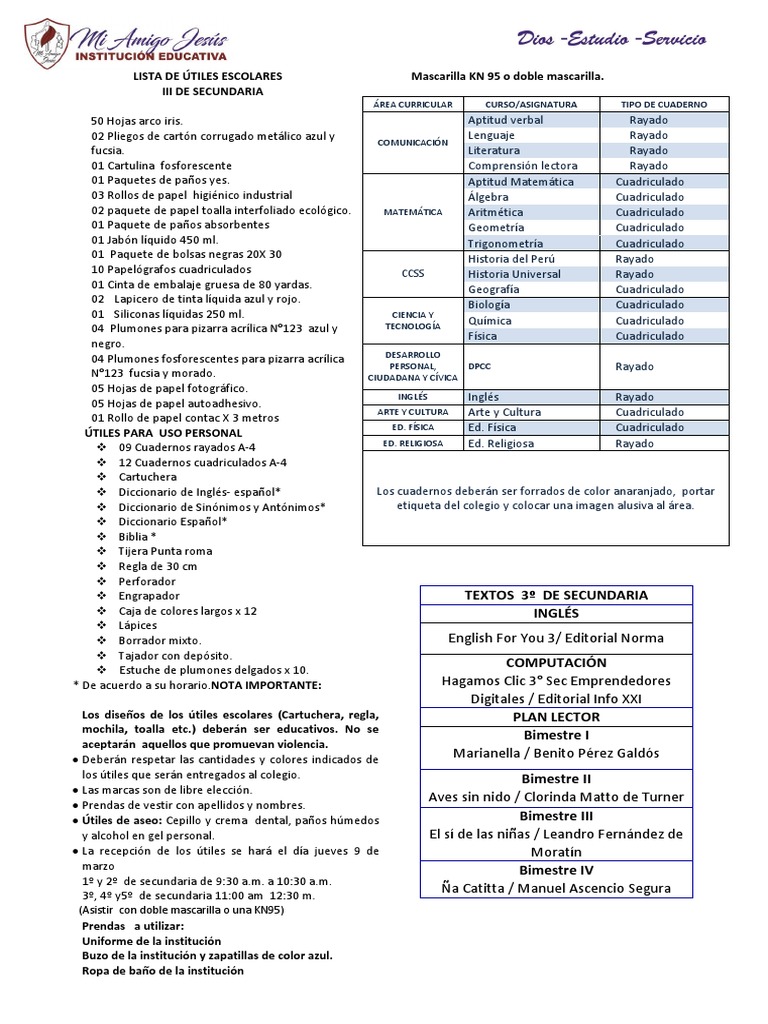 3ro de Secundaria | PDF