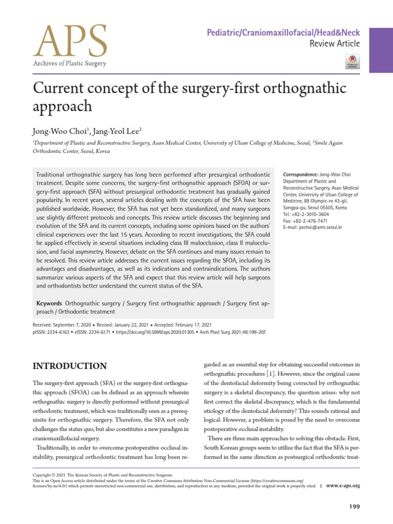 Surgery First | Download Free PDF | Orthodontics | Surgery