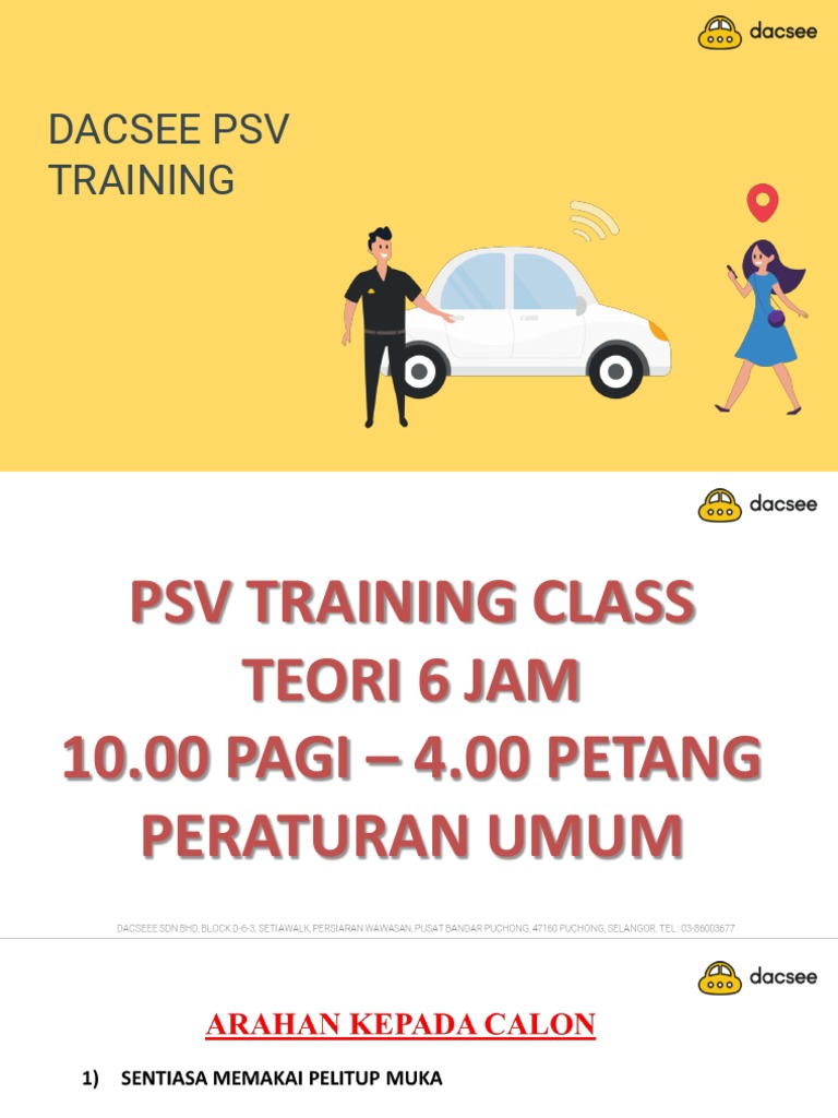 Dacsee PSV Training Slide (Preparation) | PDF