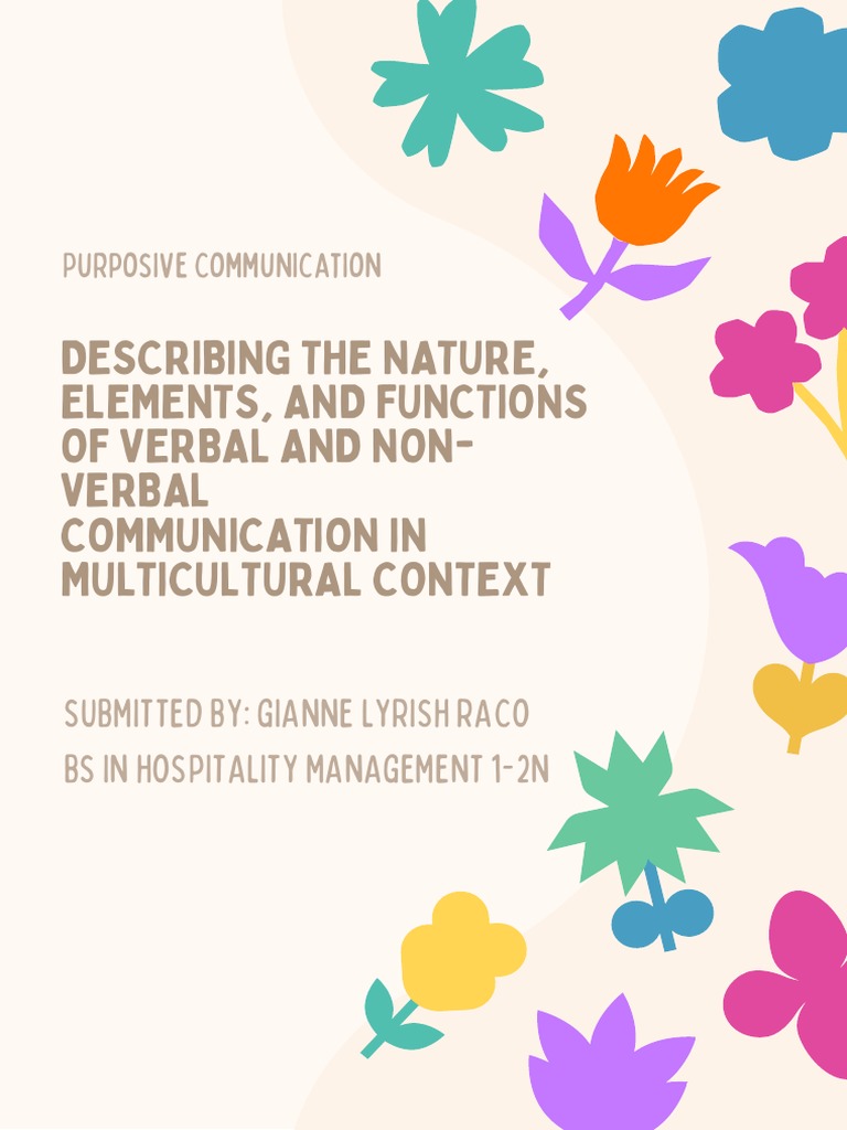 Describing The Nature, Elements... - Gianne Lyrish Raco | PDF