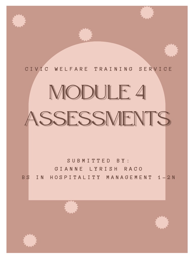 Module 4 ASSESSMENTS - RACO | PDF | Drugs | Substance Abuse