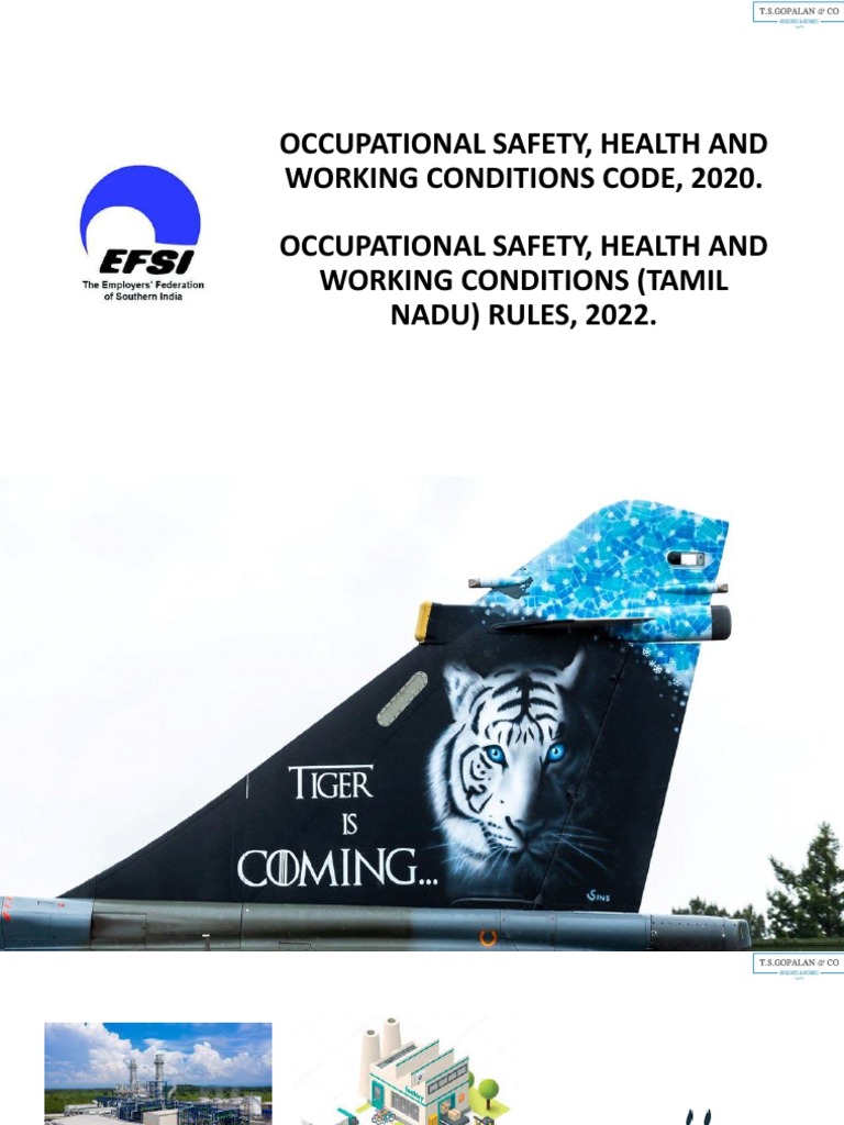 EFSI 10.06.2022 - OSH Rules, 2022 | PDF | Occupational Safety And ...