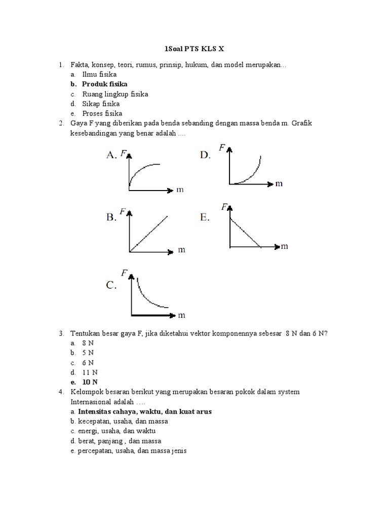 Soal PTS KLS X Okay | PDF