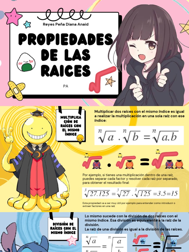 Propiedades de Las Raices | PDF