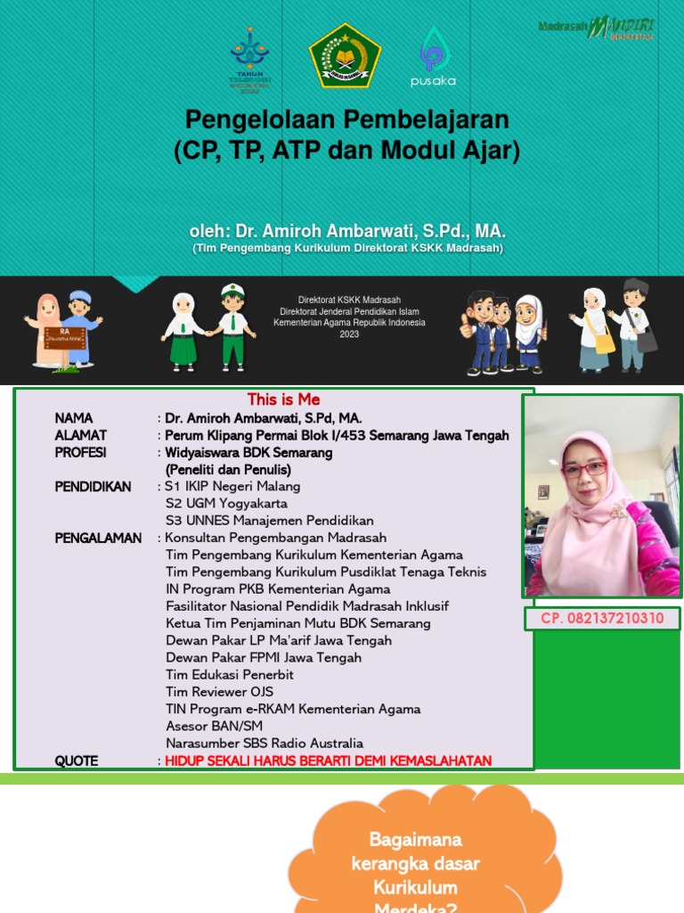 CP TP ATP MODUL AJAR RA - Amiroh | PDF