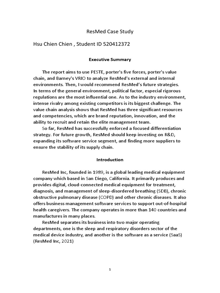 ResMed Report ID 520412372 | PDF | Sleep Apnea | Medical Device