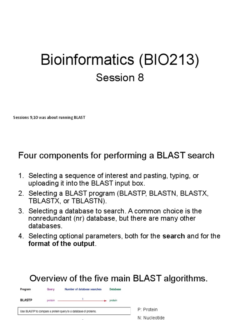 Bioinformatics Session8 | Download Free PDF | Sequence Alignment | Applied Mathematics