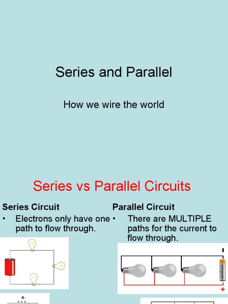 Circuits Pdf Series And Parallel Circuits Electrical Resistance And Conductance