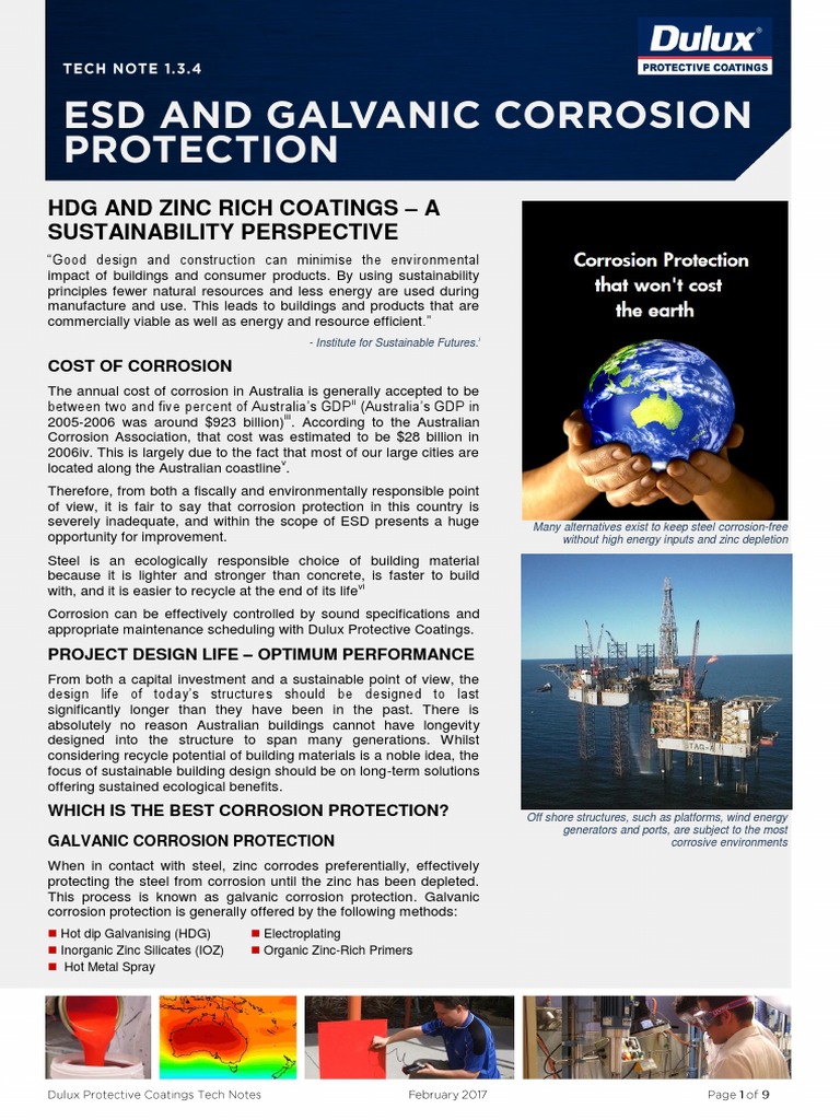 234 Esd and Galvanic Corrosion Protection | PDF | Corrosion | Galvanization