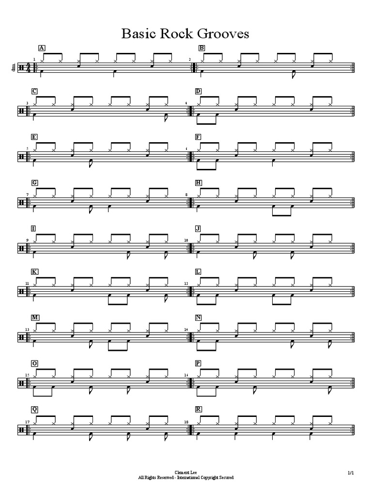 Basic Rock Grooves | PDF