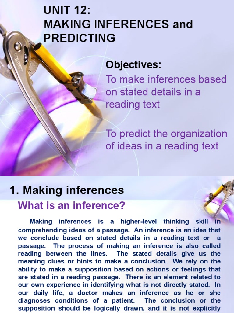 Unit 12 PPT New | Download Free PDF | Inference | Candle