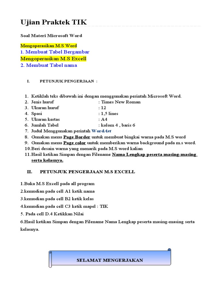 Practical IT Skills Test: Formatting Text and Creating Tables in ...